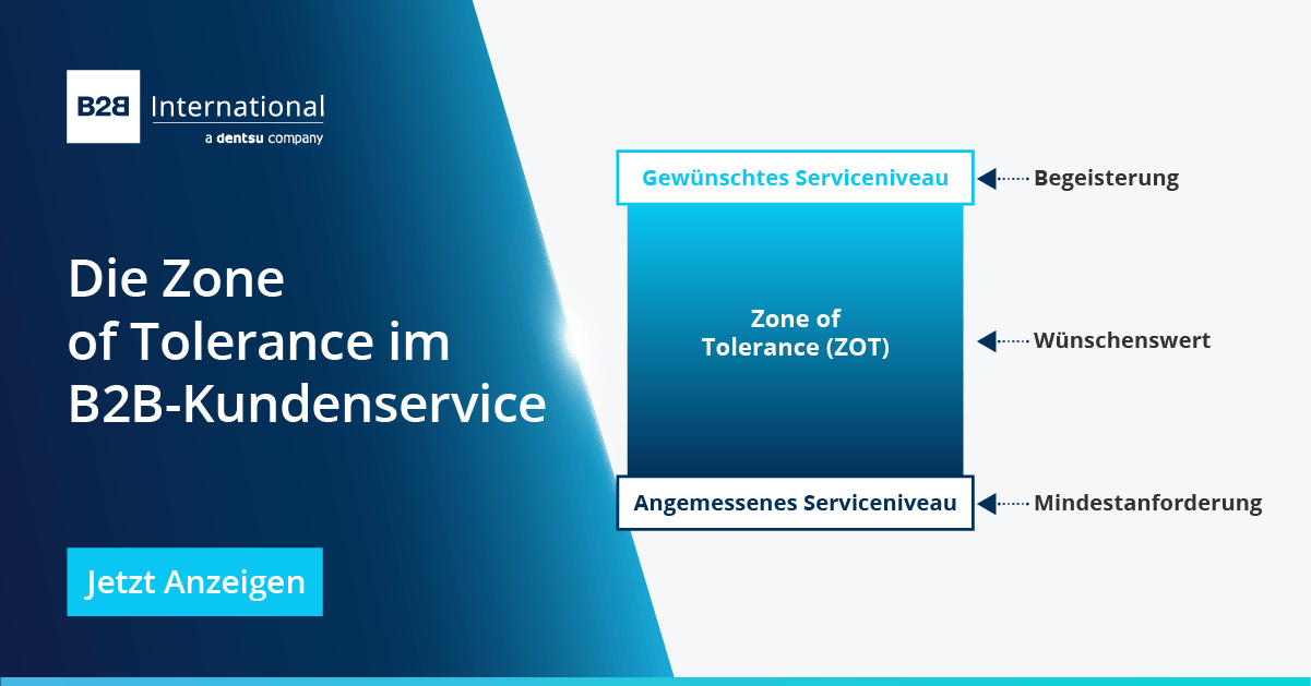Die Zone of Tolerance im B2B-Kundenservice | B2B International